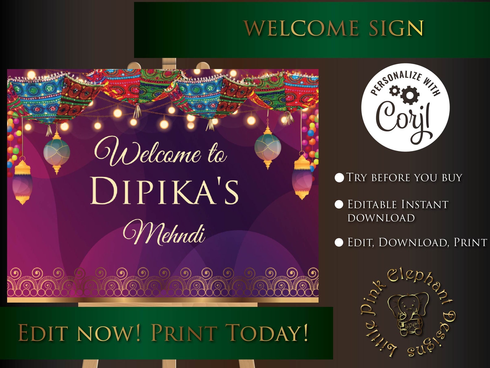Mehendi Signs in Mendhi Posters, Mehndhi Desi Decor as Mehendi Signs ...