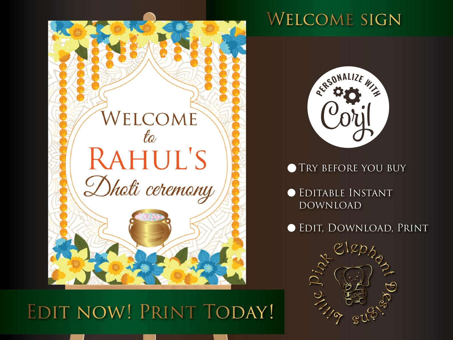 Dhoti Ceremony Welcome Signs as Dothi Ceremony Welcome Boards, Dhoti ...