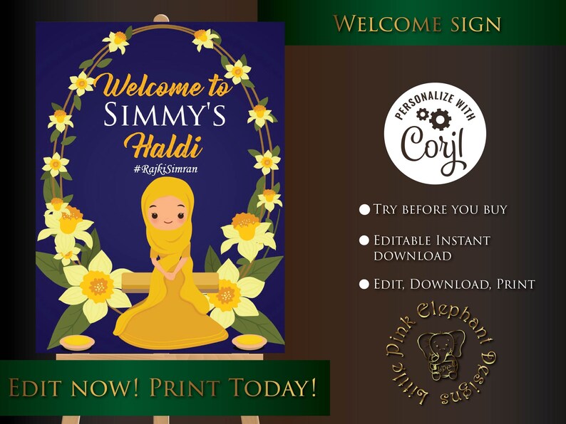 Mayoun Welcome Signs as Mayoon Welcome Posters, Holud Signs & Mayoun ...
