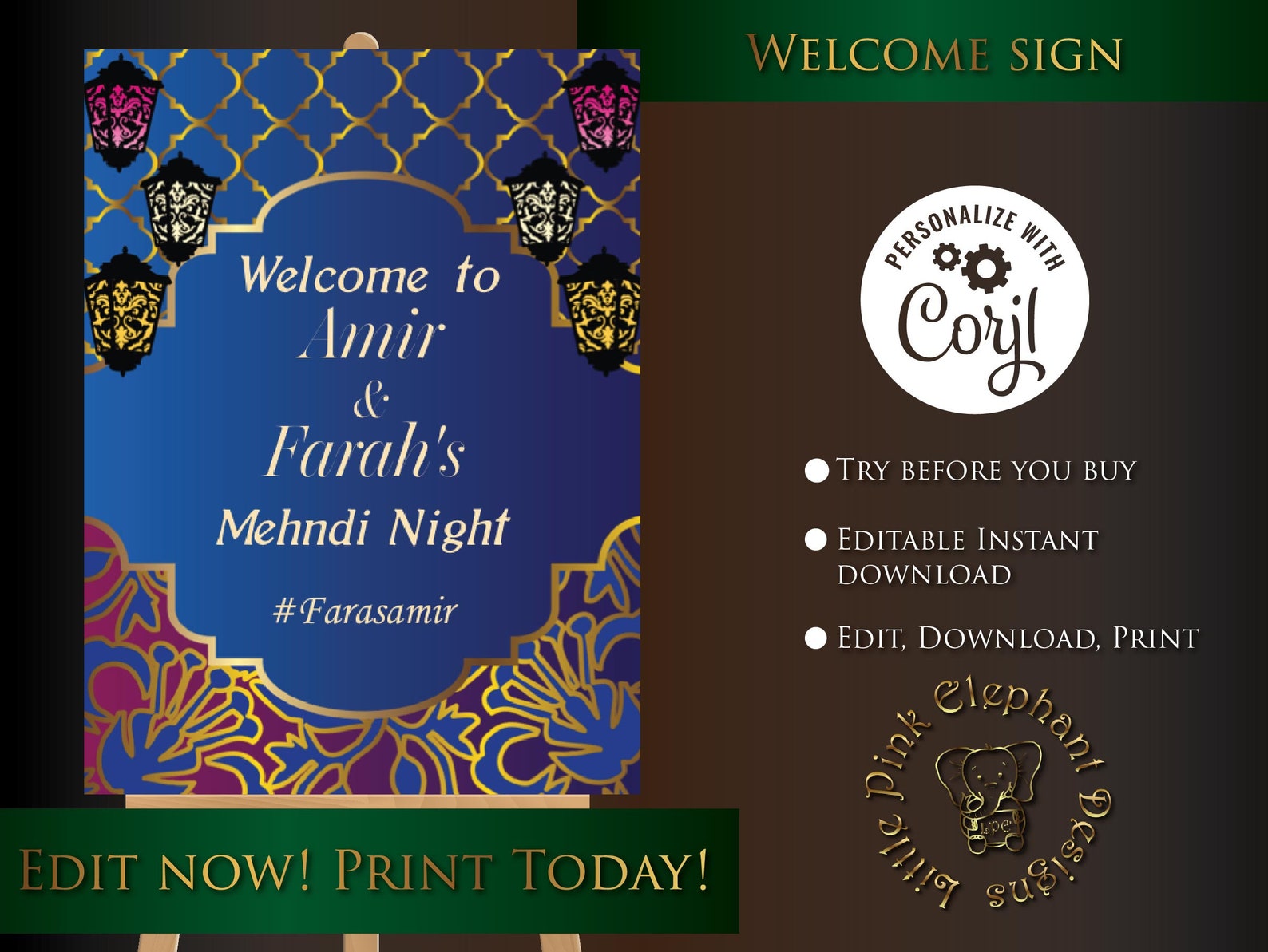 Nikah Sign as Muslim Wedding Sign Muslim Wedding Welcome - Etsy