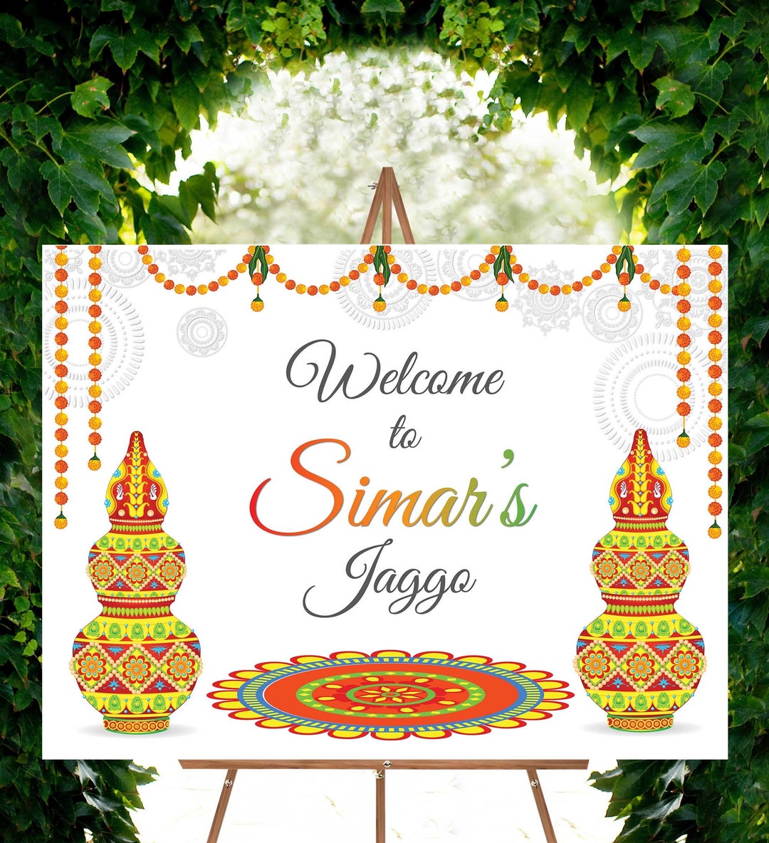 Jaggo Sign as Jago Decor, Jaggo Welcome Signs & Jaggo Wedding Sign ...