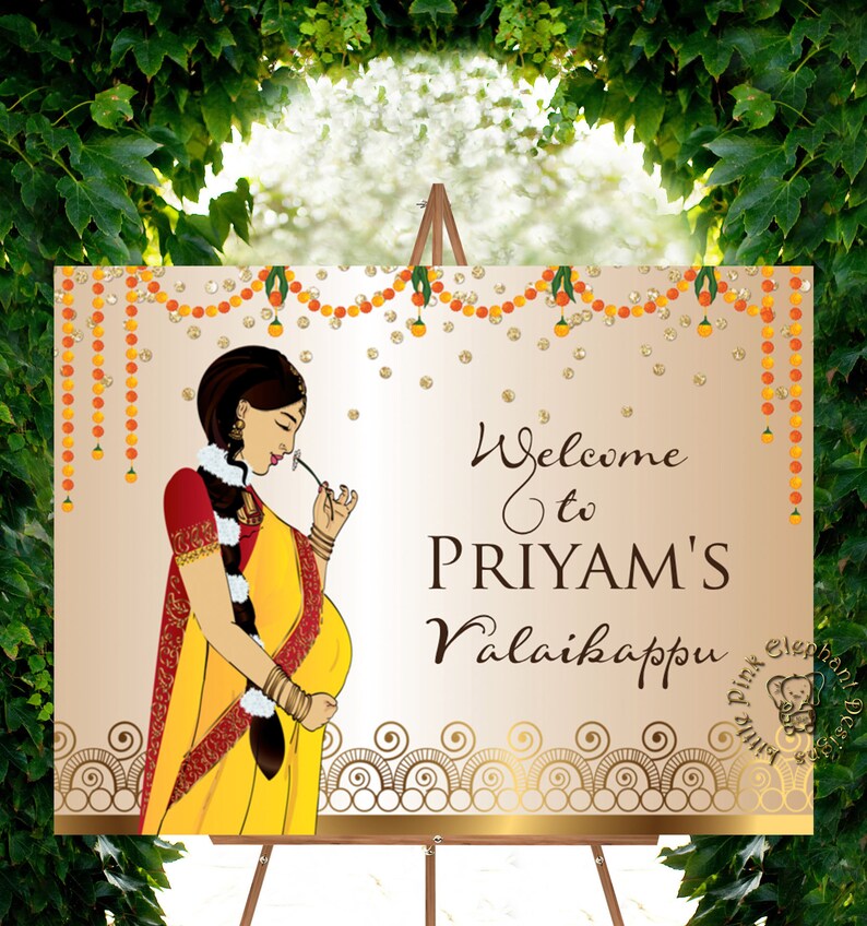 Seemantham Sign in Godh Bharai Welcome Signs Seemantham Decor - Etsy