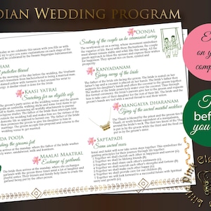 Tamil Wedding Programs as Tamil Wedding Program Templates, Tamil ...