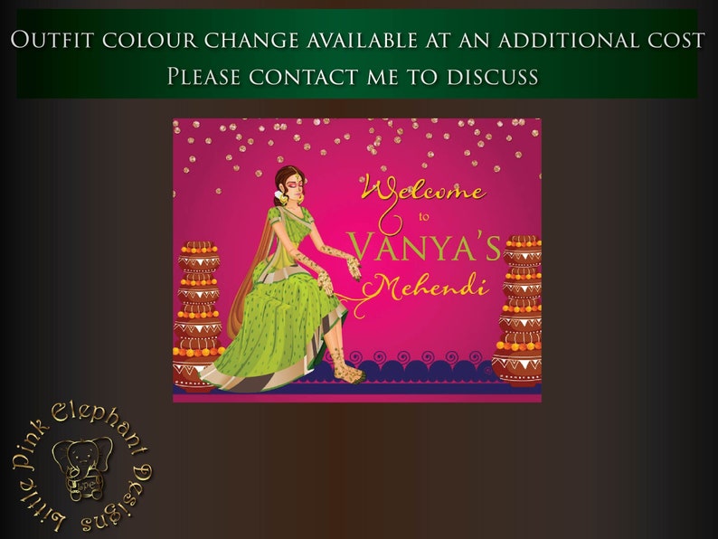 Mehndi Sign as Indian Wedding Sign Mehendi Welcome Sign - Etsy