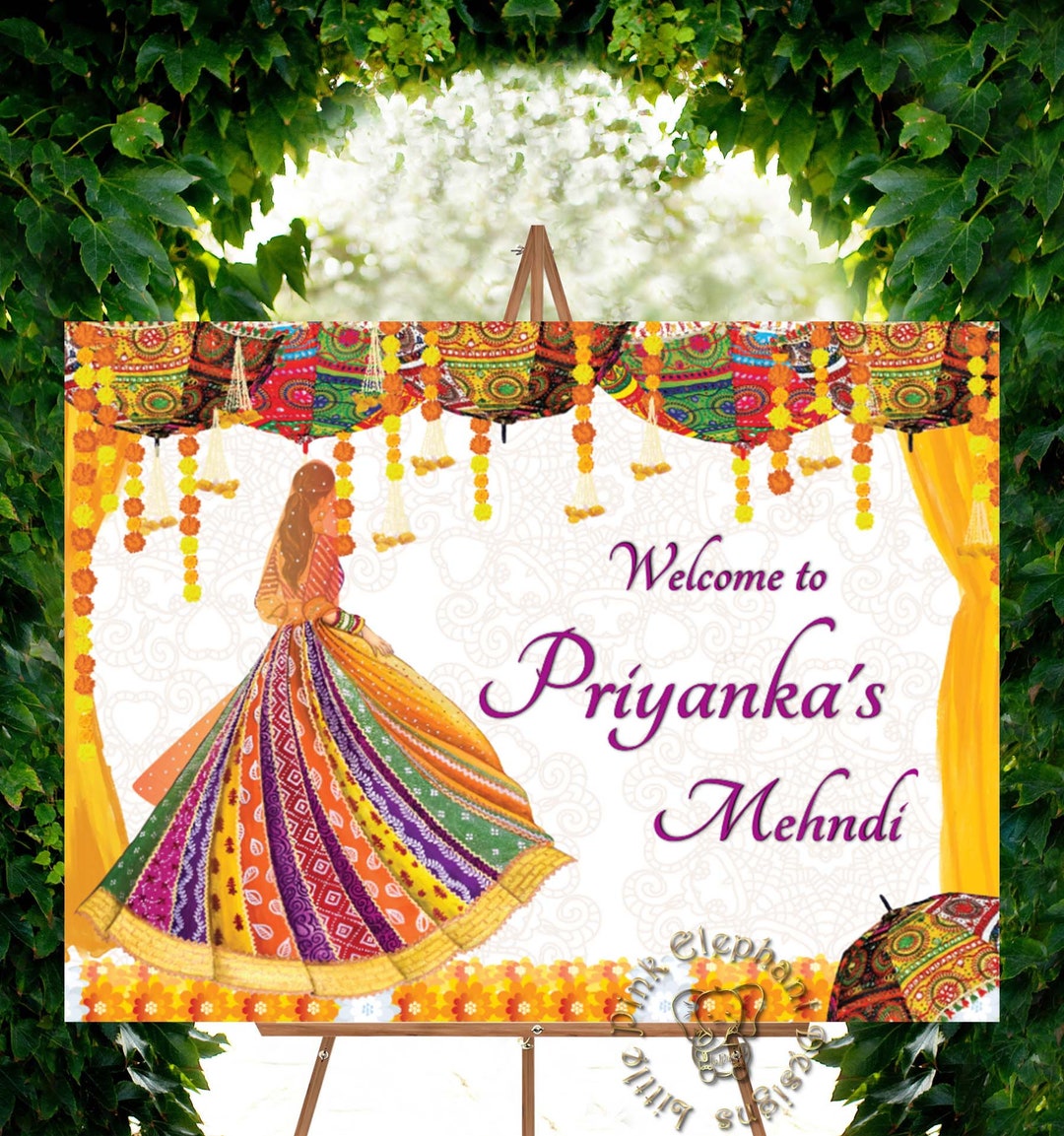 Mayoun Welcome Signs as Haldi Welcome Sign, Mayoun Signs as Mayoun ...