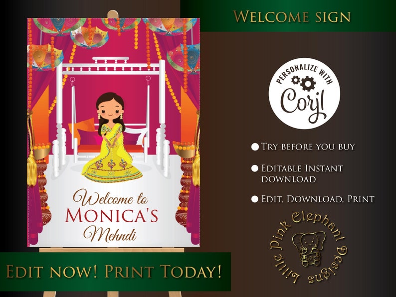 Mehndi Sign as Indian Wedding Sign Mehendi Sign Mehndi - Etsy