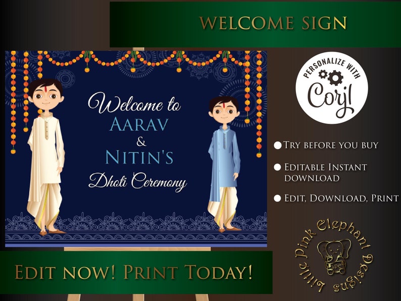 Dhoti Ceremony Signs as Dothi Ceremony Welcome Boards, Dhoti Function ...