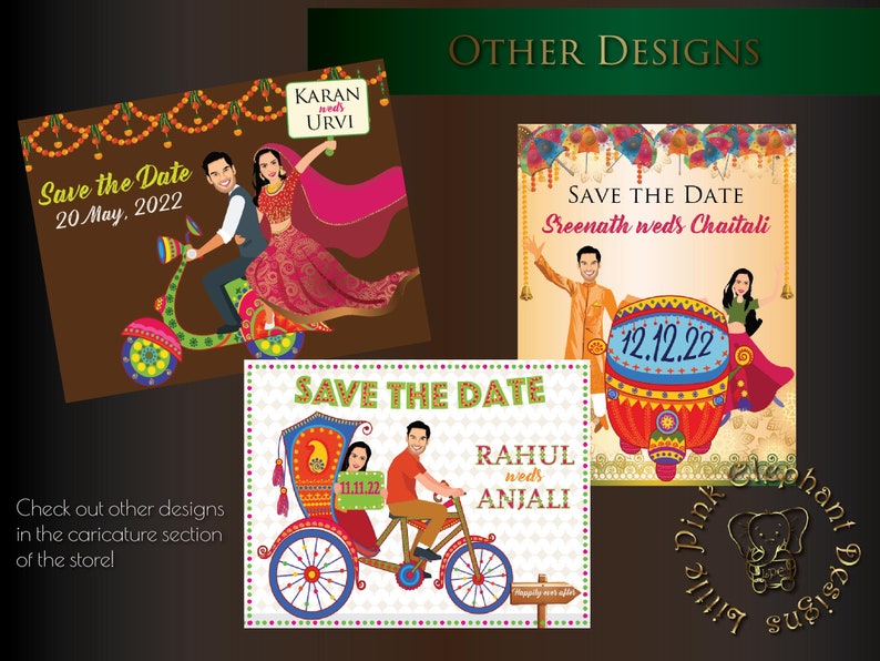 Caricature Portrait Wedding Sign as Wedding Portrait Illustrations ...