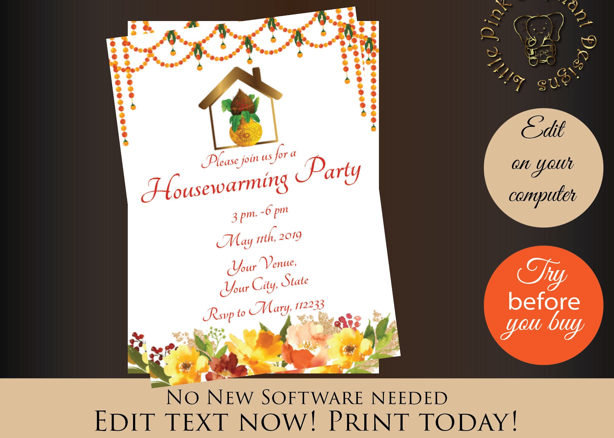 Housewarming Invitation as Housewarming Invite, Housewarming Digital ...