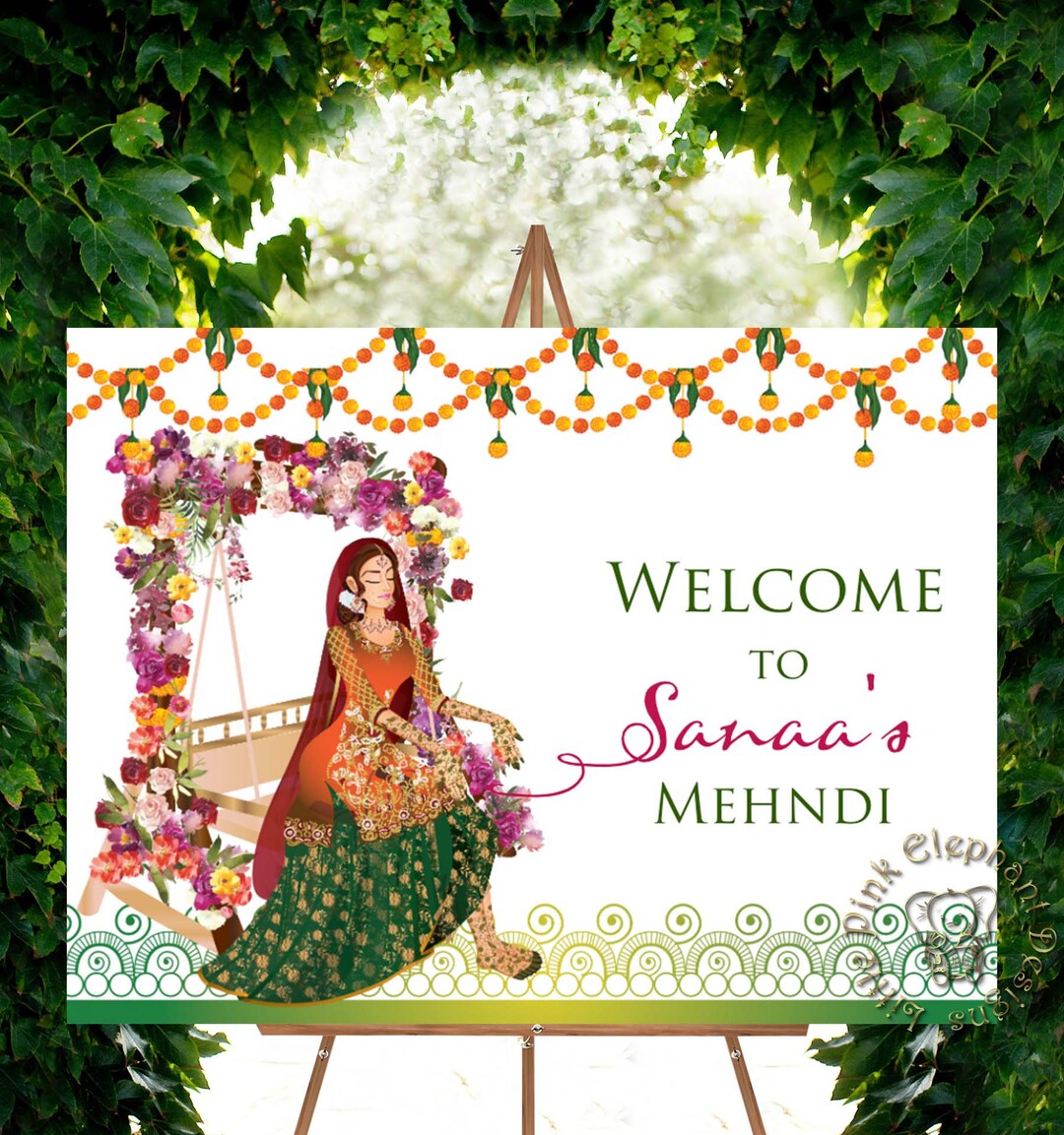 Mehendi Poster in Mehndi Signs, Mendhi Desi Decor as Mehendi Signs ...