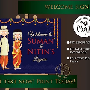 Marathi Welcome Sign as Marathi Wedding Welcome Sign, Hindu Wedding ...