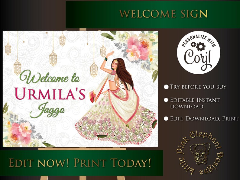 Sangeet Poster in Ladies Sangeet Signs, Sangeet Sign & Sangeet Welcome ...