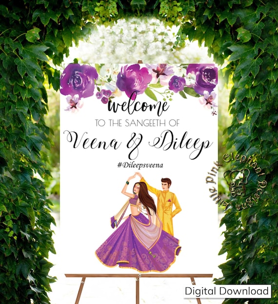 Reception Welcome Signs as Indian Wedding Welcome Signs - Etsy