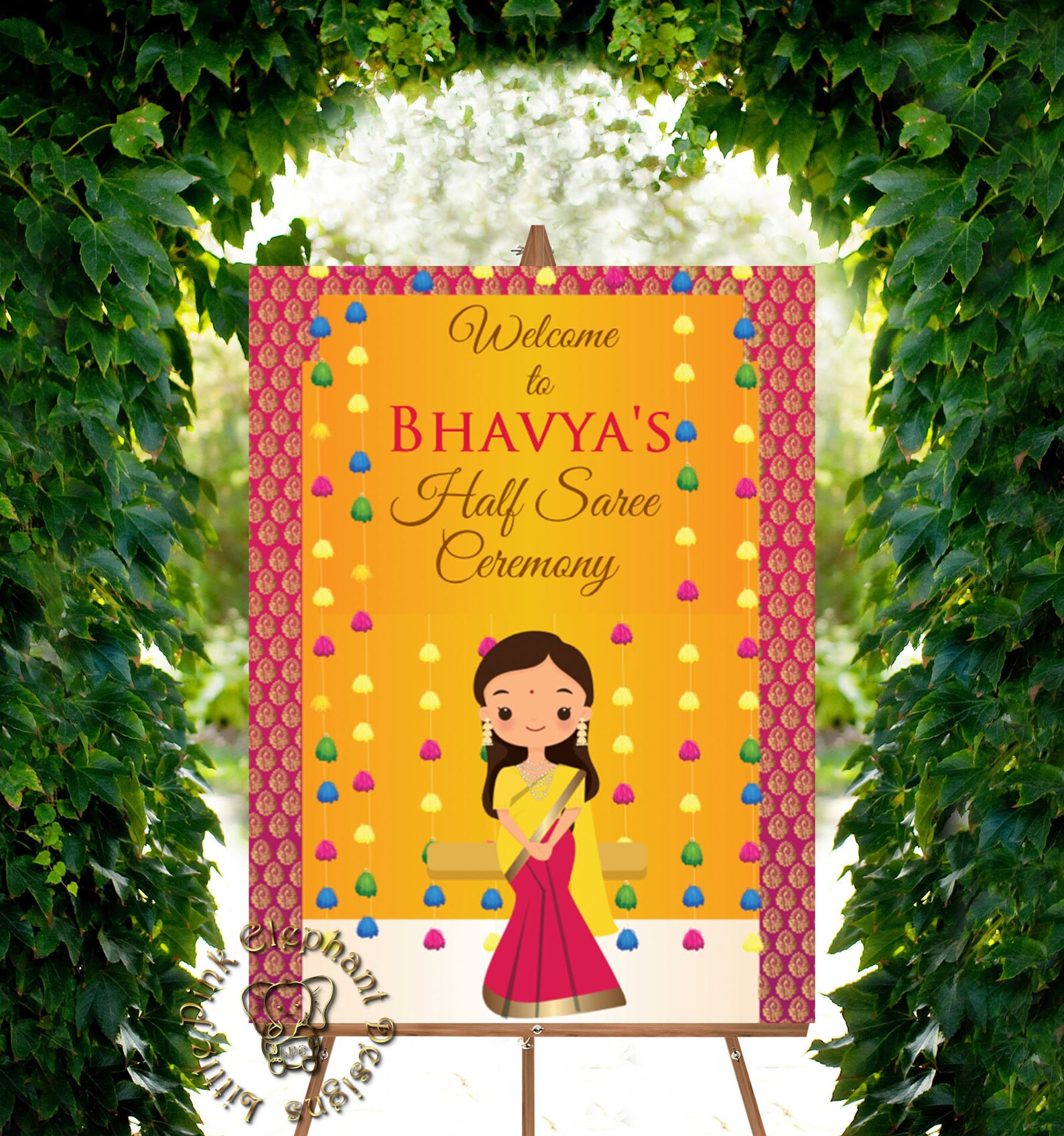 Buy Half Saree Signs in South Indian Decoration Half Saree Online in ...