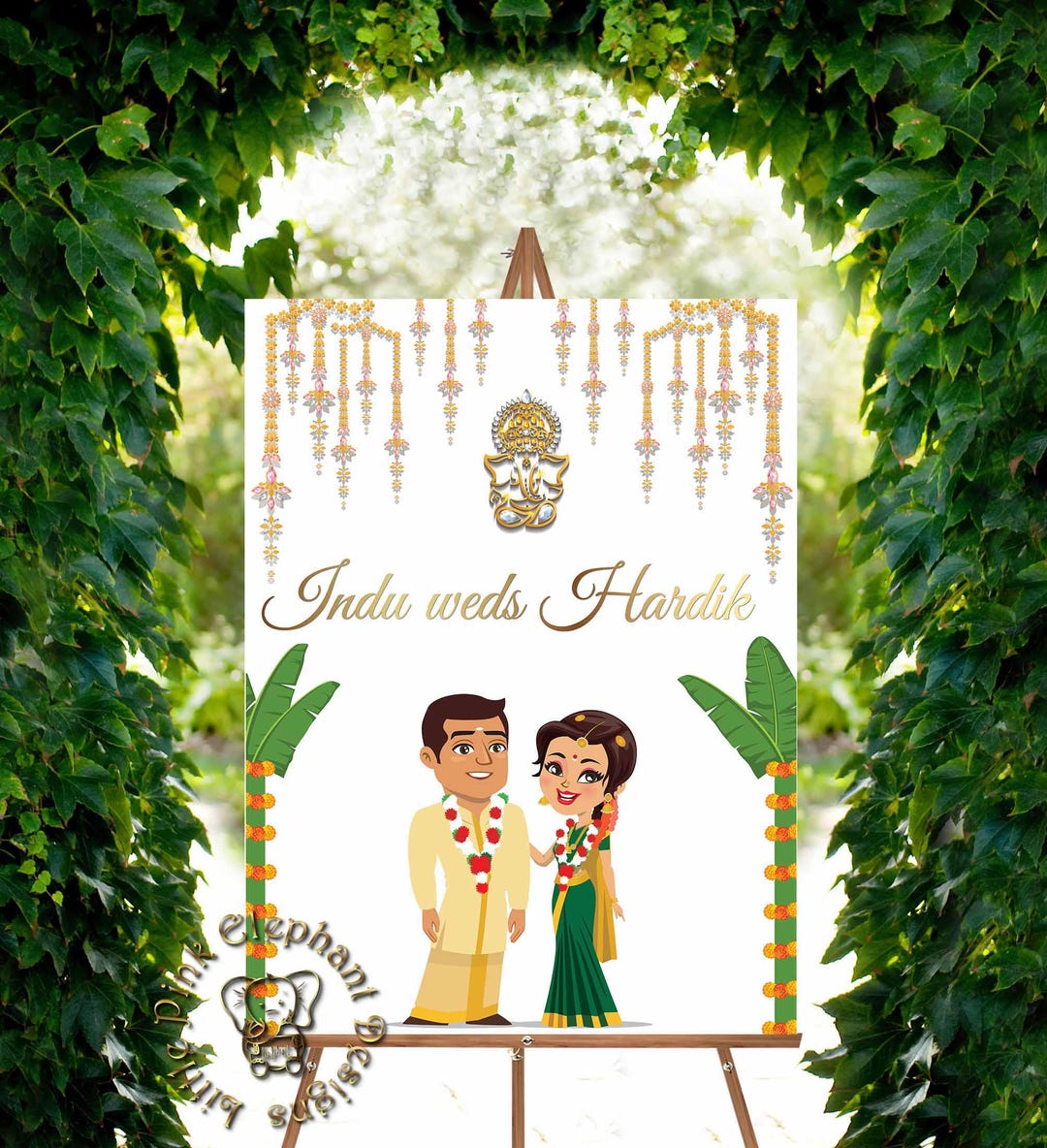 South Indian Wedding Signs, Tamil Wedding Signs, Indian Welcome Tamil ...