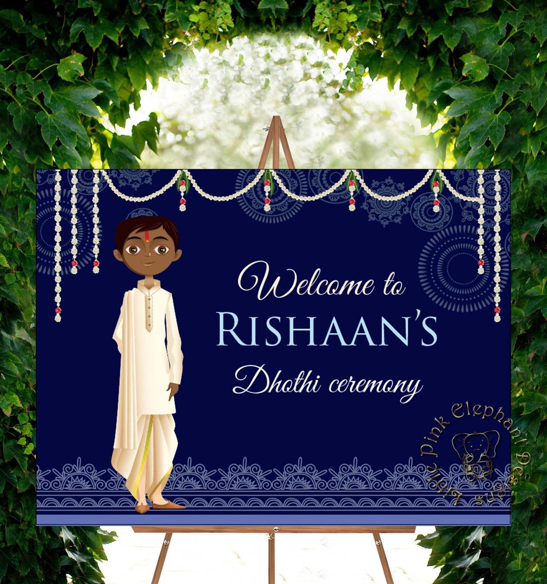 Dhoti Ceremony Signs as Dothi Ceremony Welcome Boards, Dhoti Function ...