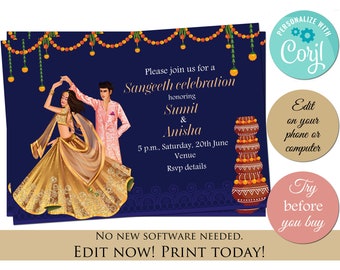 Sangeet Invitation | Etsy