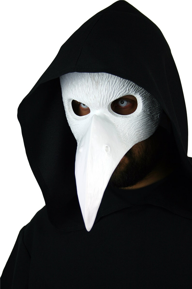 Raven Mask White | Etsy