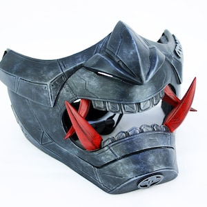 Cyber Samurai Red Fanged Mask, Arasaka Mask Cyberpunk 2077 Style - Etsy