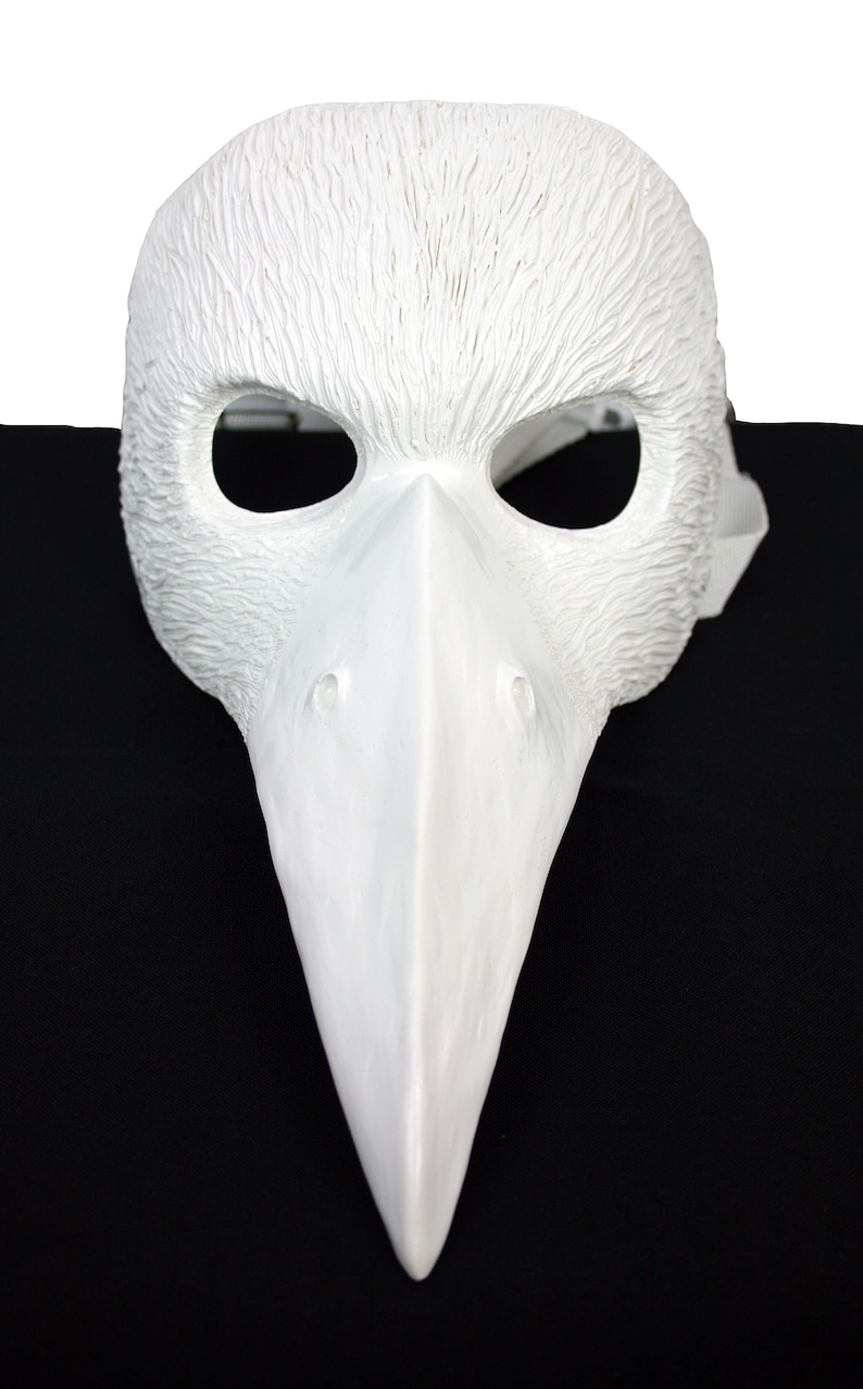 Raven Mask White plague doctor | Etsy