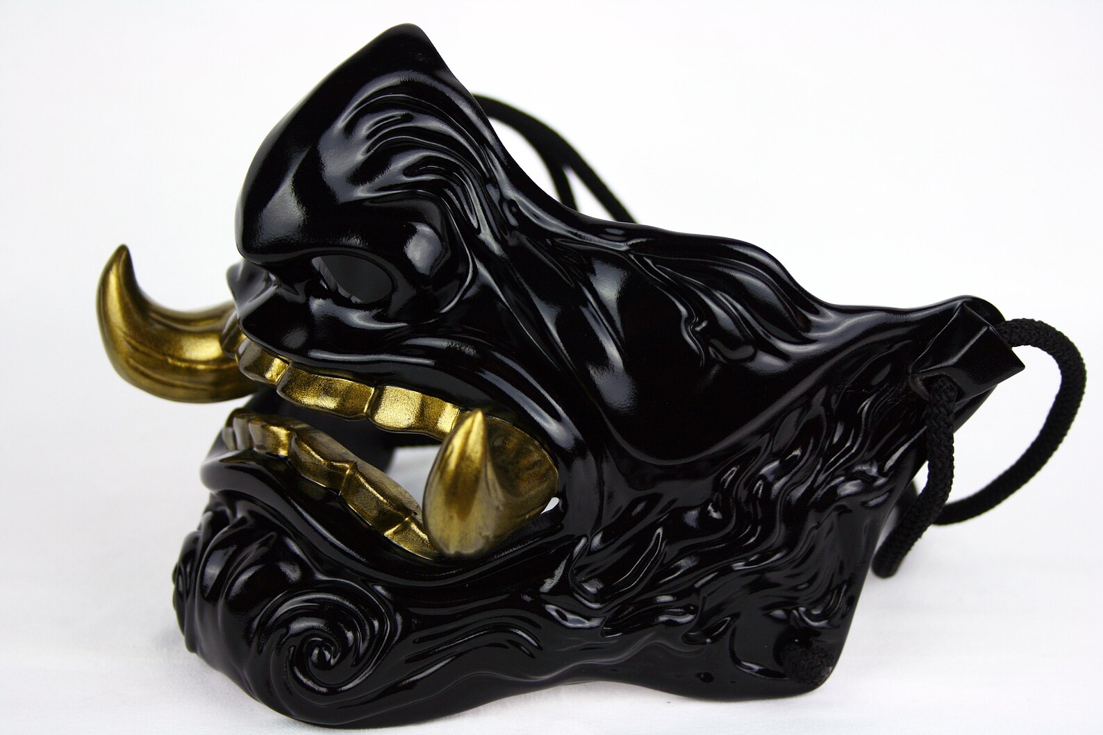 Ghost of Tsushima Black Fanged Mask, Jin Sakai Mask, Mempo Fanged Mask ...