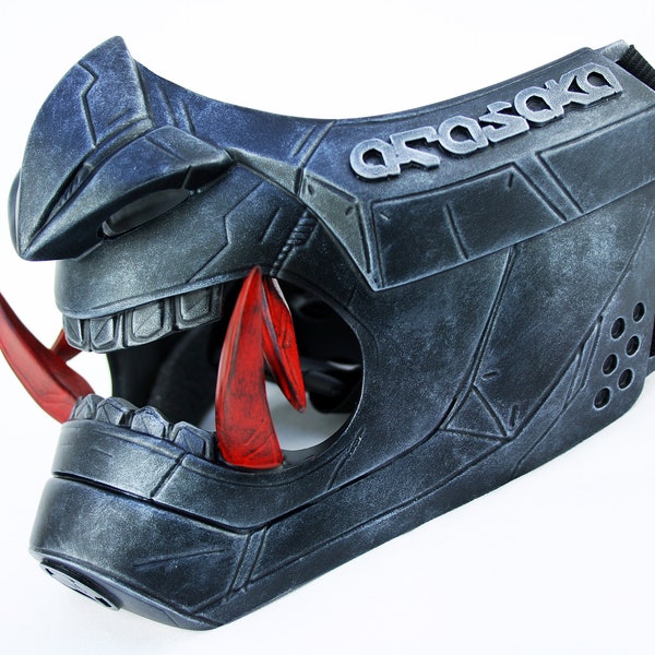 Red Cyberpunk Mask - Etsy