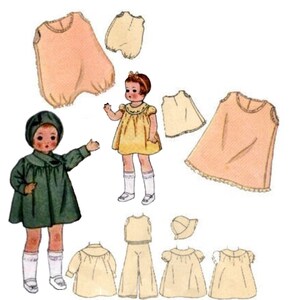 19 Patsy Doll Clothes Pattern Mccall 1918 Vintage Pattern PDF Instant ...