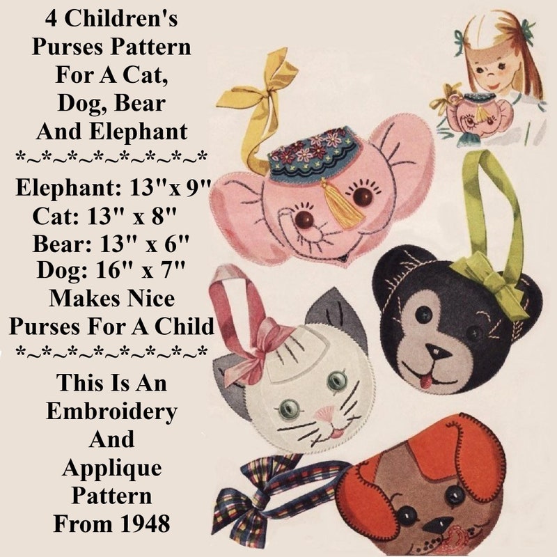 Cat Purse Pattern - Etsy