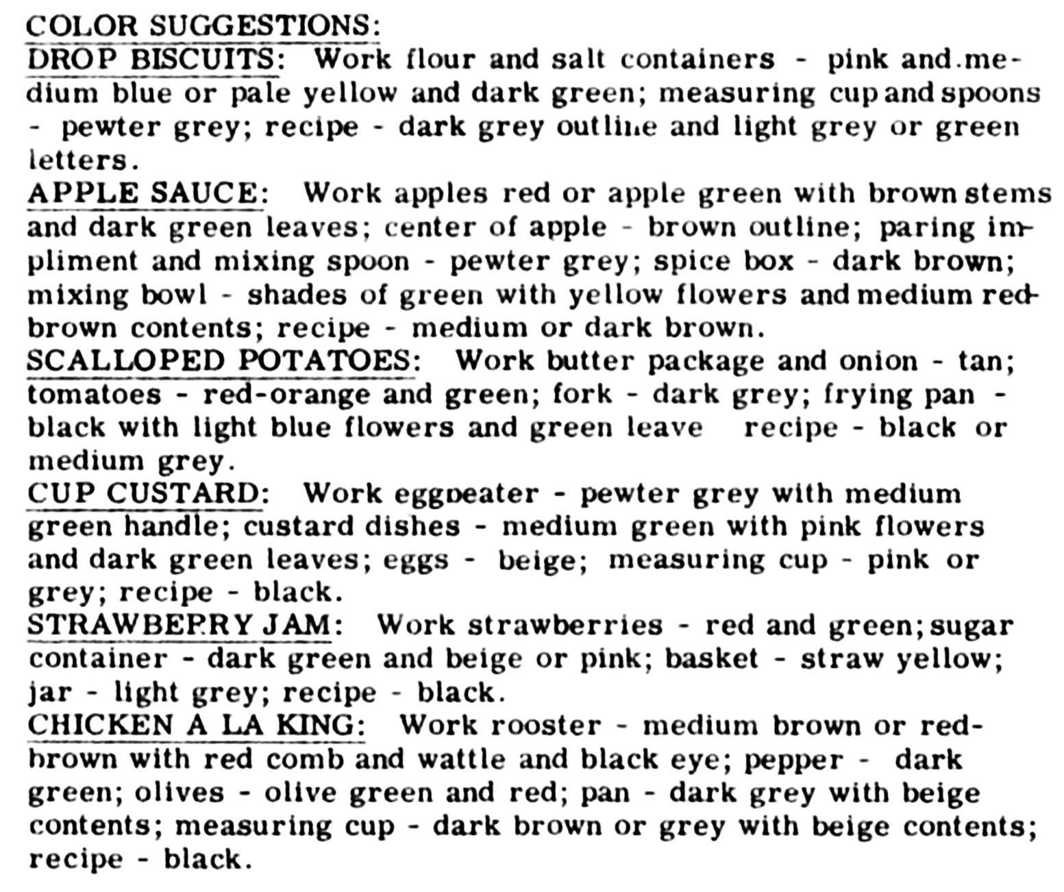 Recipe Dish Towels Hand Embroidery Motifs | Etsy