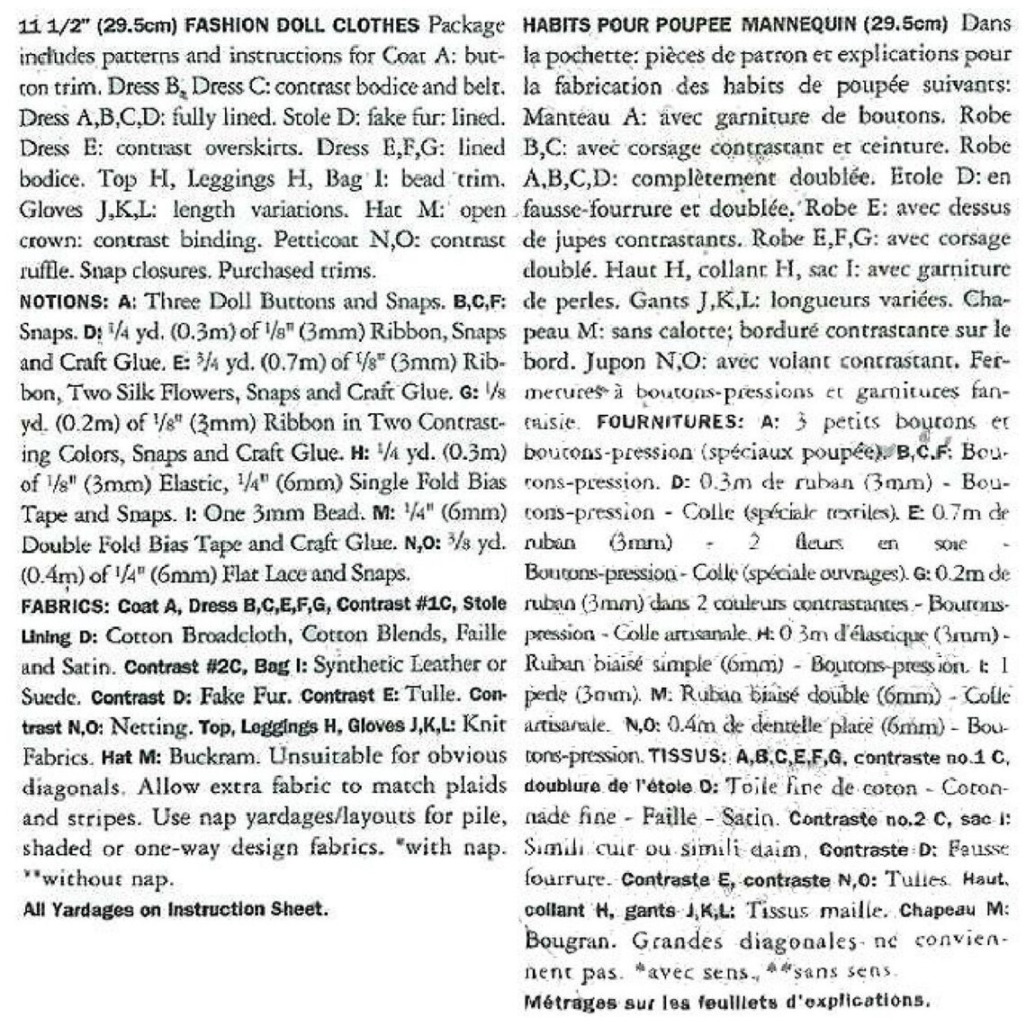 PDF Barbie Wardrobe Vogue 9686 Vintage Pattern Fashion Doll - Etsy