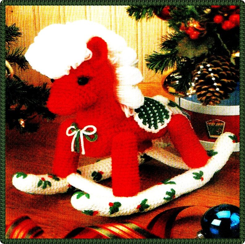 Christmas Rocking Horse Crochet Pattern Christmas Decoration - Etsy