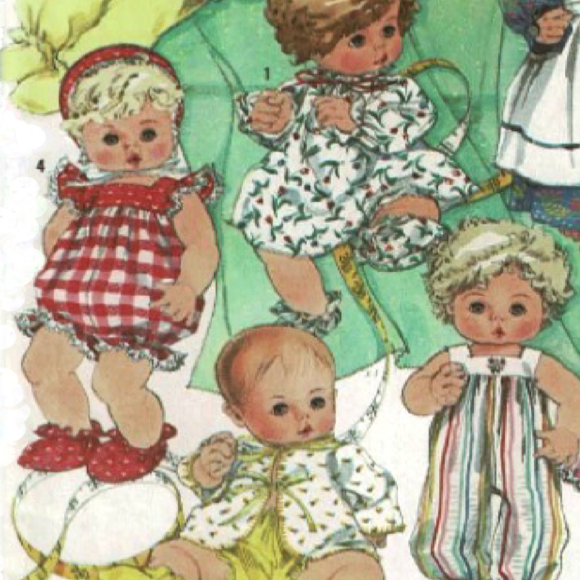 15 16 Baby Doll Clothes Pattern Medium Size - Etsy