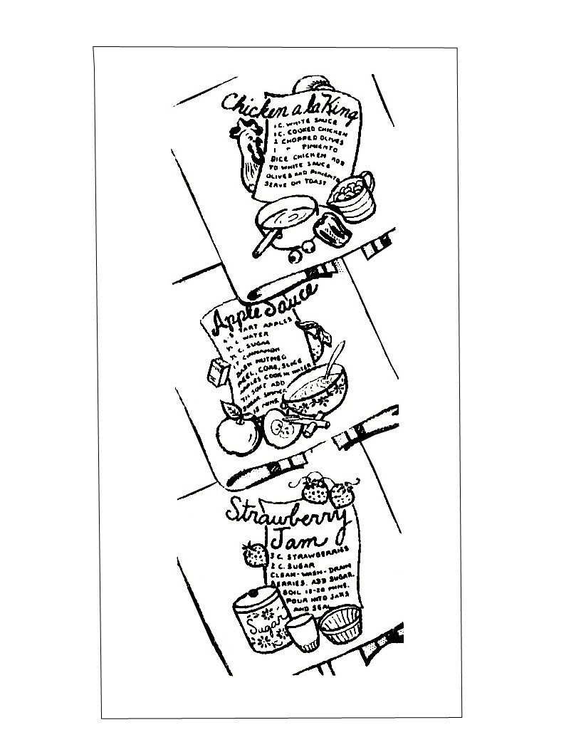 Recipe Dish Towels Hand Embroidery Motifs | Etsy