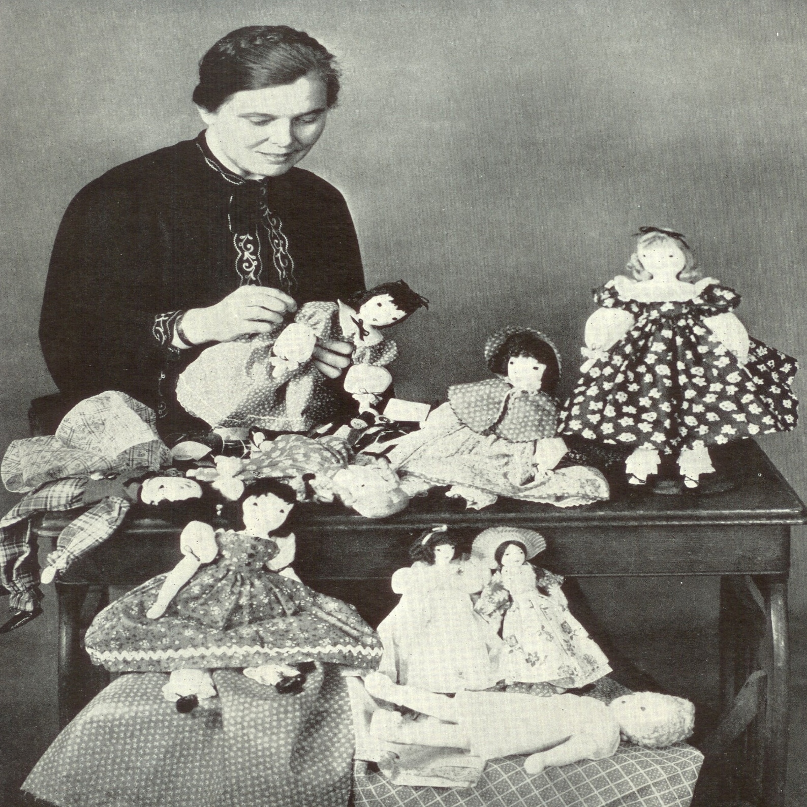 Edith Flack Ackley Doll Family Vintage 1930s Pattern Mother - Etsy