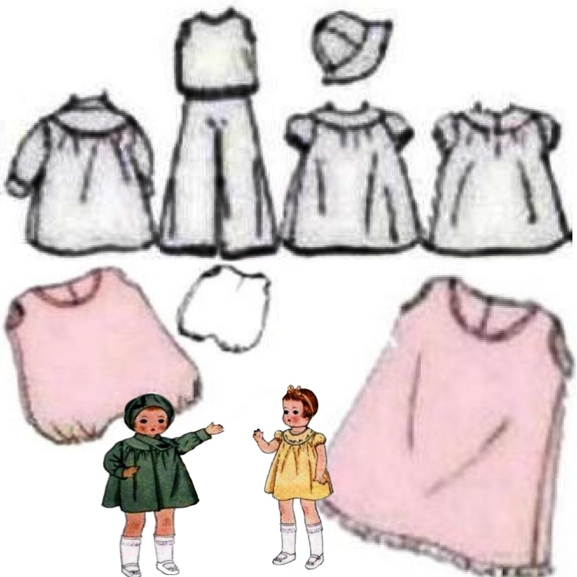19 Patsy Doll Clothes Pattern Mccall 1918 Vintage - Etsy