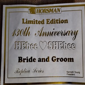 Hebee Shebee Dolls Mint in Box Bride & Groom Limited - Etsy