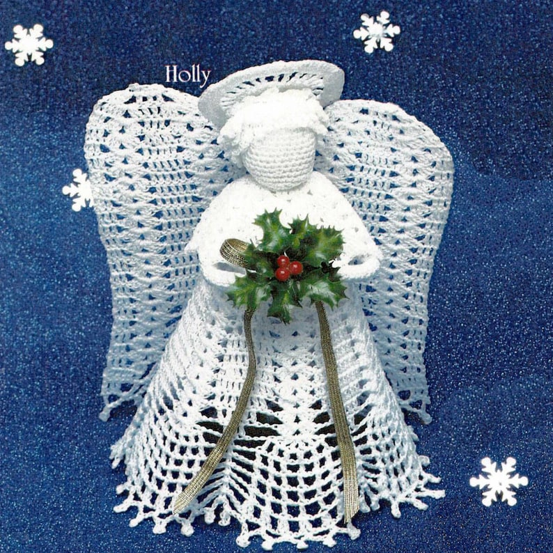 Vintage Angels Crochet Pattern Lace Christmas Angels Ornaments | Etsy