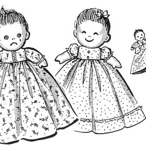 13" Topsy Turvy Doll Pattern - Happy & Tearful, Vintage Sewing Pattern ...