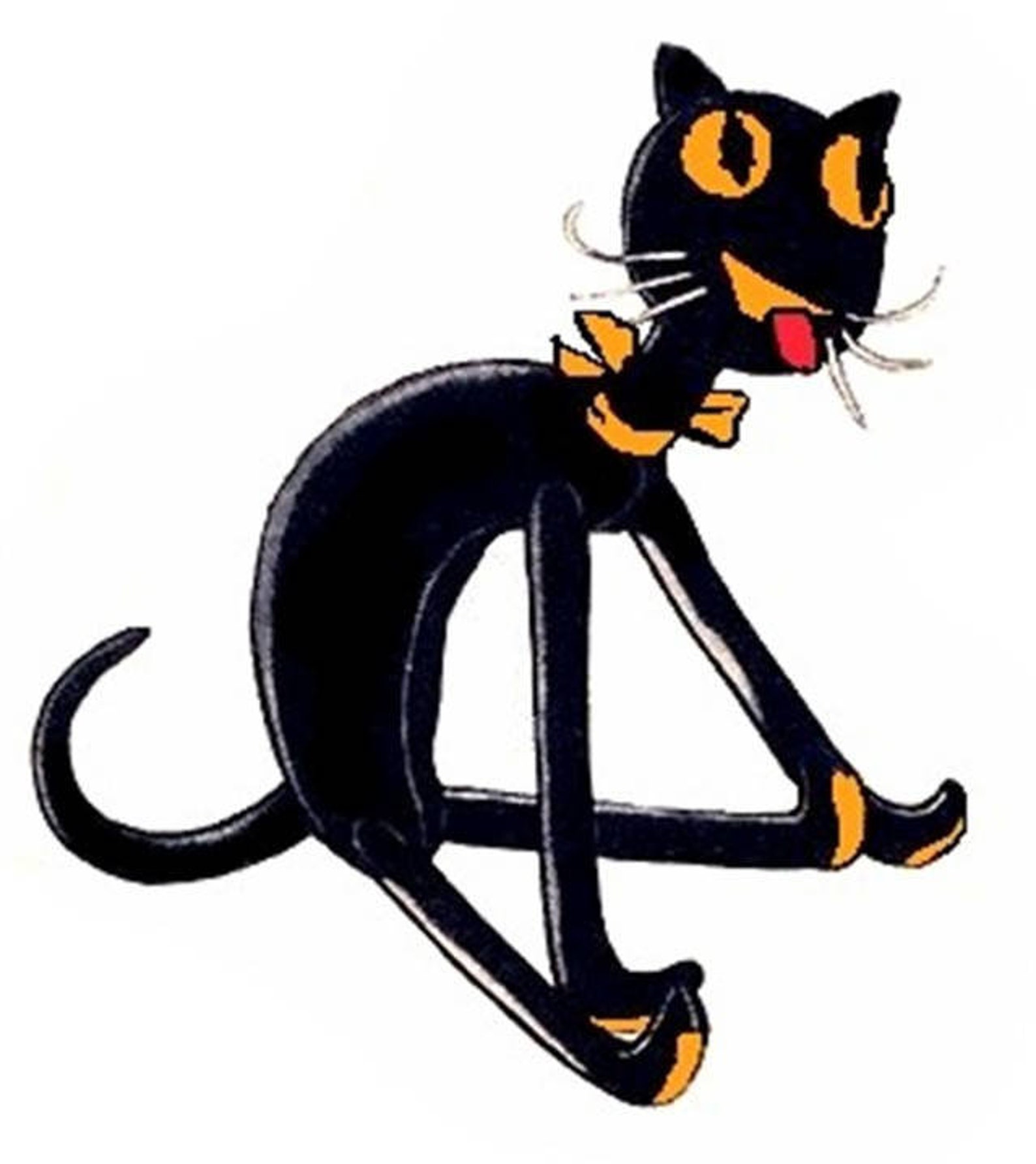 Cleo the Cat 15 Black Cat Vintage Pattern Cat Sewing - Etsy