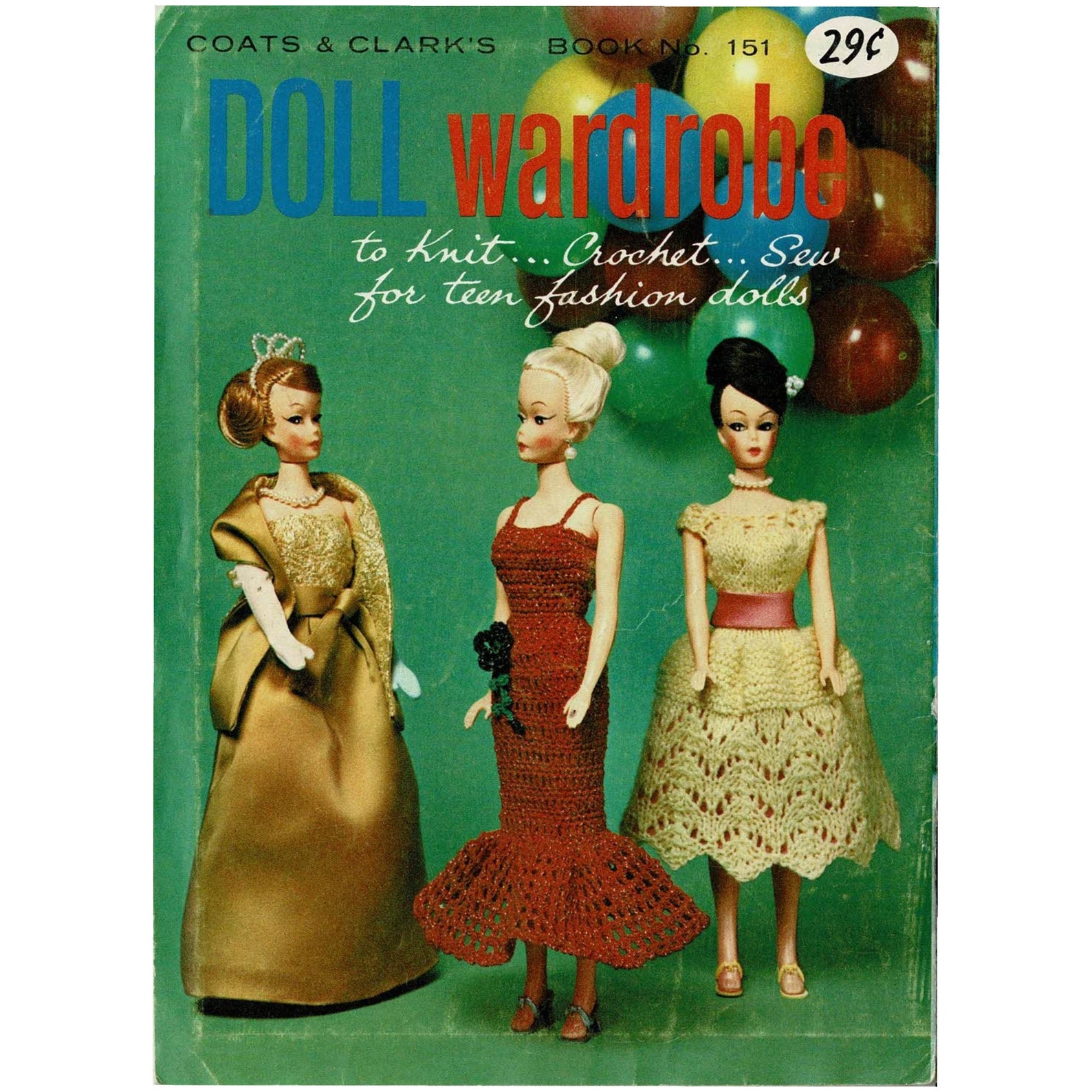 Doll Clothes Patterns Doll Wardrobe Book Knitting Patterns - Etsy