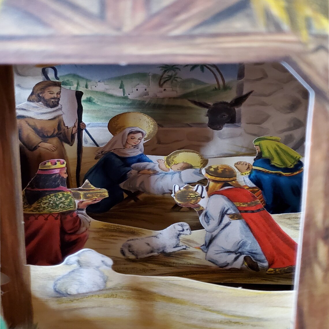 Vintage Hallmark Keepsake 3D Nativity Scene - Etsy