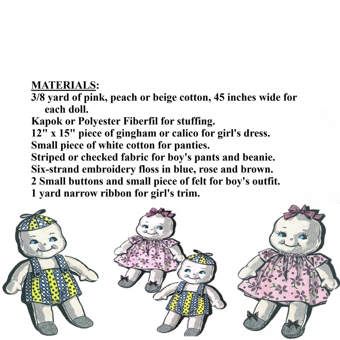 12 Pixie Dolls Sewing Pattern PDF Digital Download - Etsy Canada