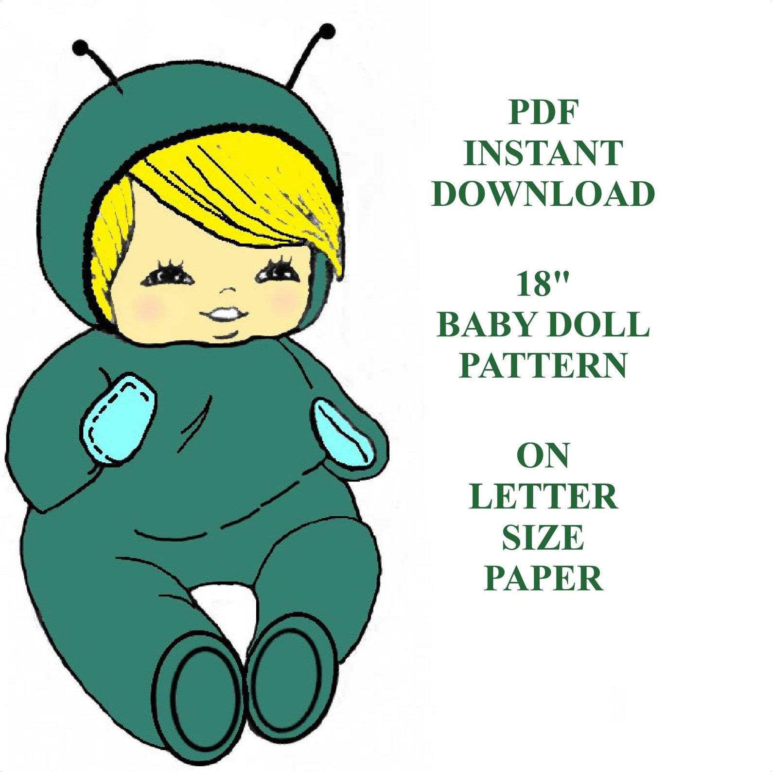 18 Baby Doll Pattern & Baby Doll Clothes Vintage Pattern - Etsy