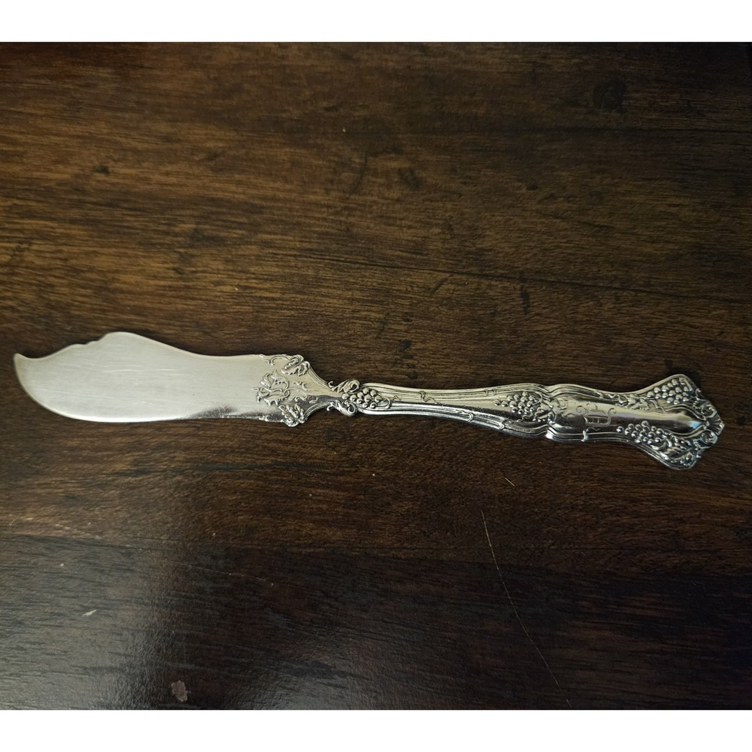 Antique 1847 Rogers Brothers Silver Plate Butter Knife, Antique Grapes ...