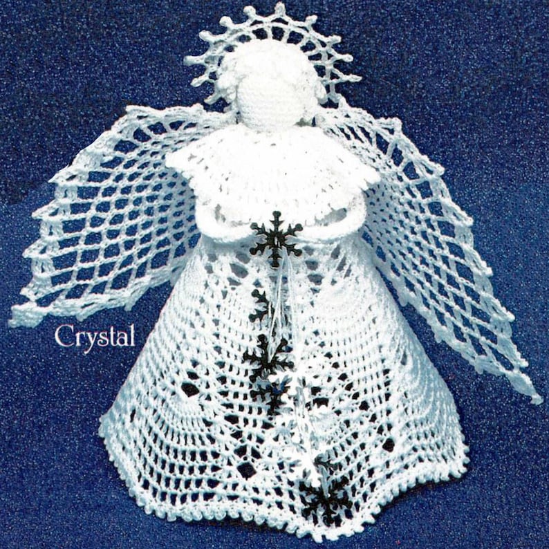 Vintage Angels Crochet Pattern Lace Christmas Angels Ornaments | Etsy