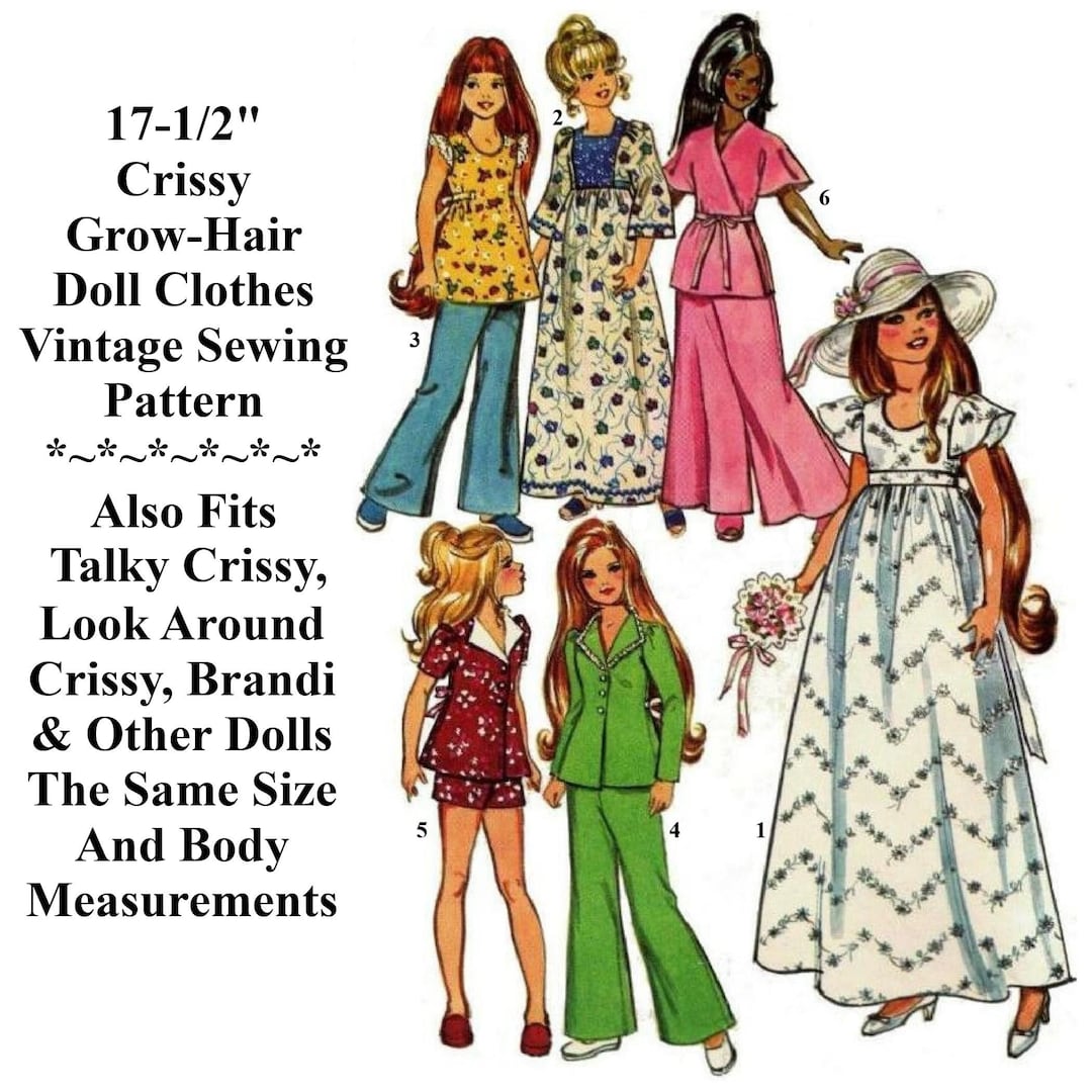 17-1/2" Crissy Doll Clothes Sewing Pattern - Etsy