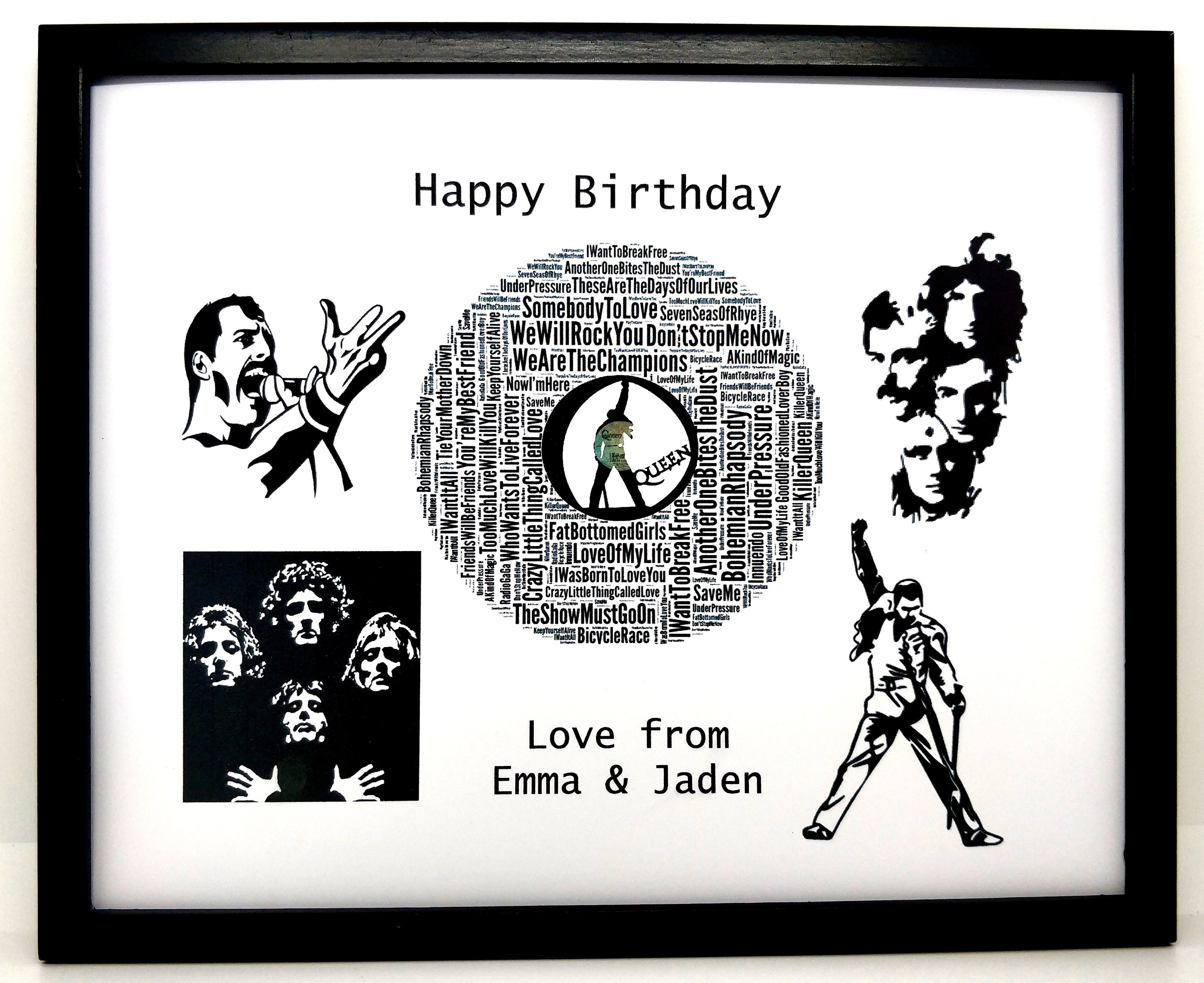 New Personalised 'queen' Word Art PRINT ONLY Size - Etsy