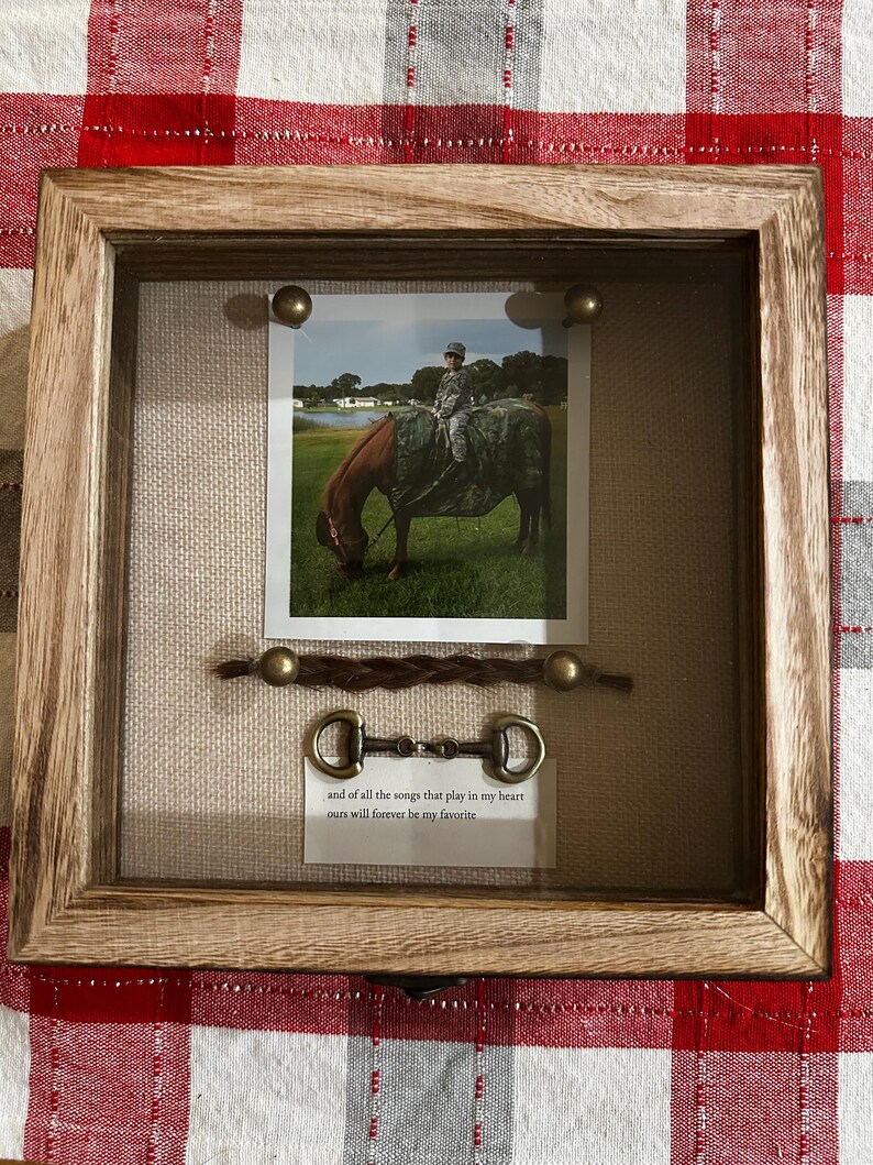 Equine Memorial Shadowbox - Etsy