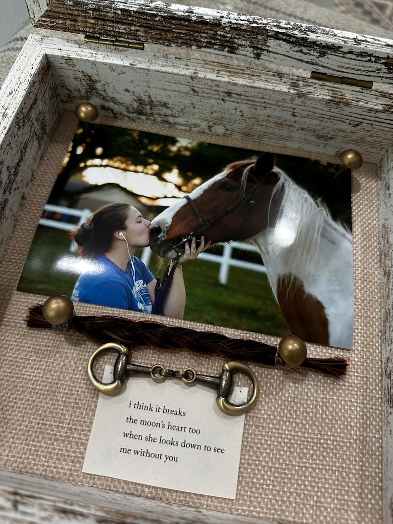 Equine Memorial Shadowbox - Etsy