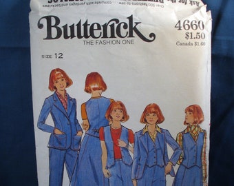 Butterick 5206 Sewing Pattern Misses' Jacket & Vest - Etsy
